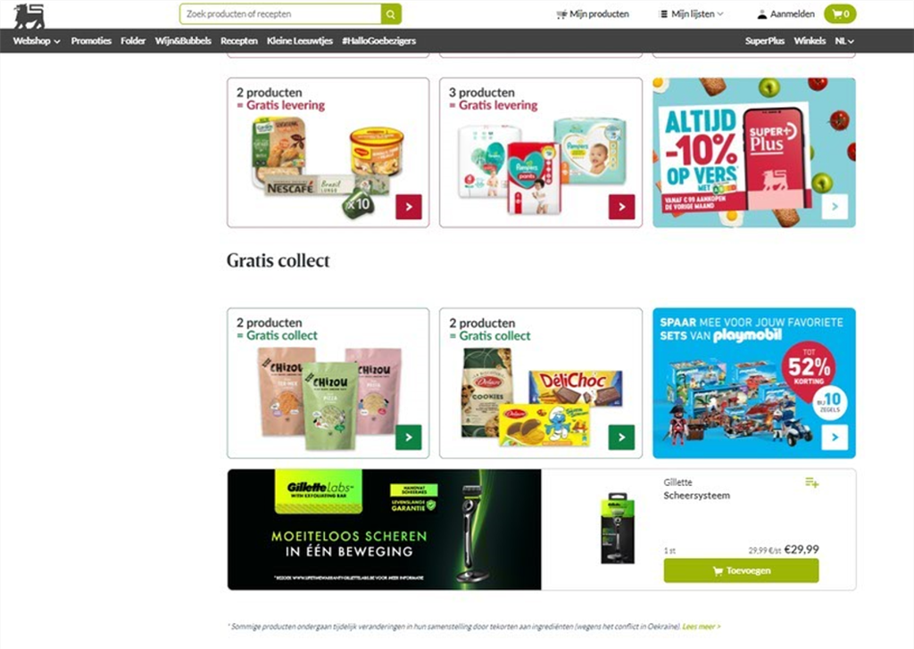 Media Marketing Delhaize - Commercial display - Bannering